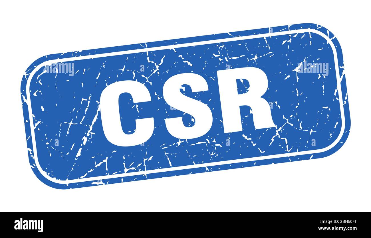 csr stamp. csr square grungy blue sign Stock Vector Image & Art - Alamy