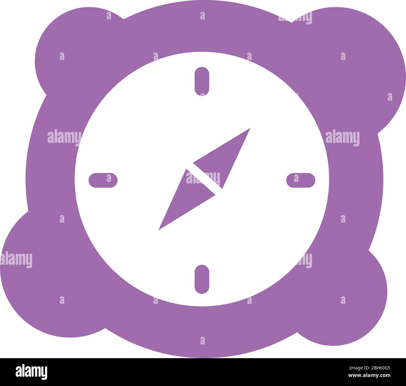 compass guide block style icon Stock Vector Image & Art - Alamy