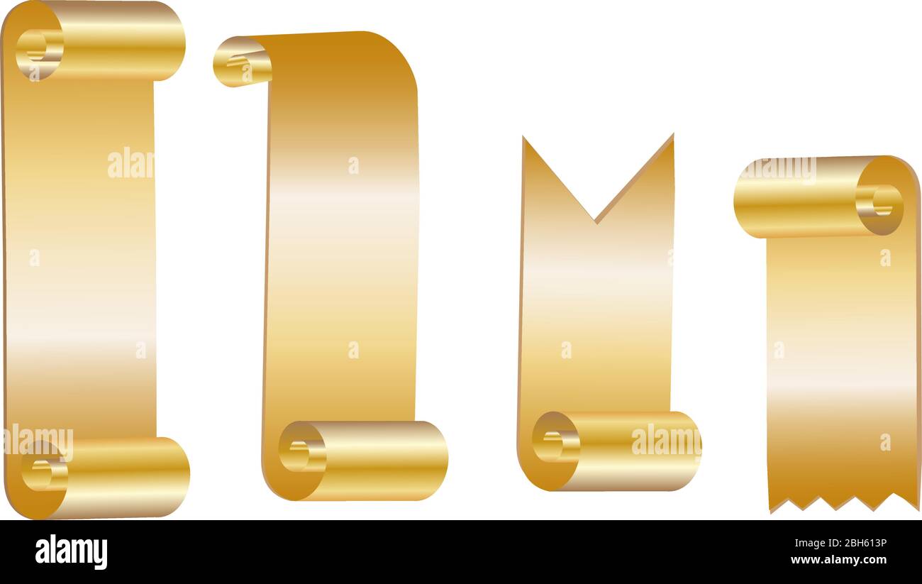 Curved Banner Scroll Design