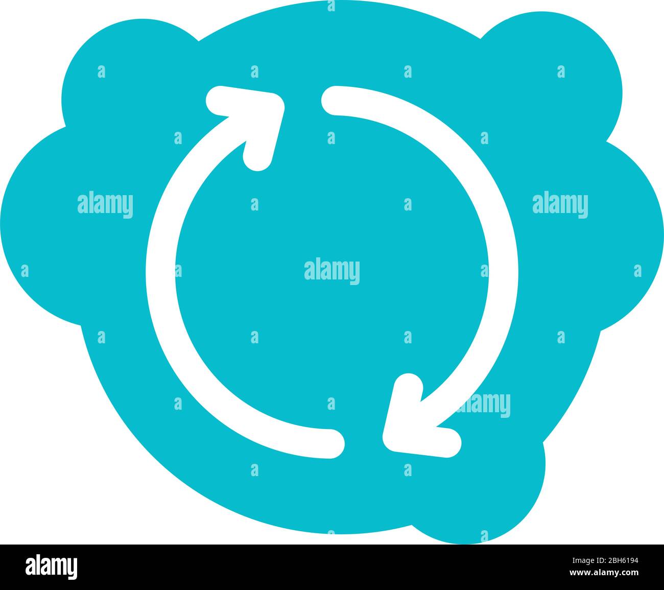 arows reload sign block style icon Stock Vector Image & Art - Alamy