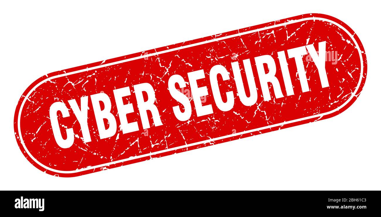 cyber security sign. cyber security grunge red stamp. Label Stock ...