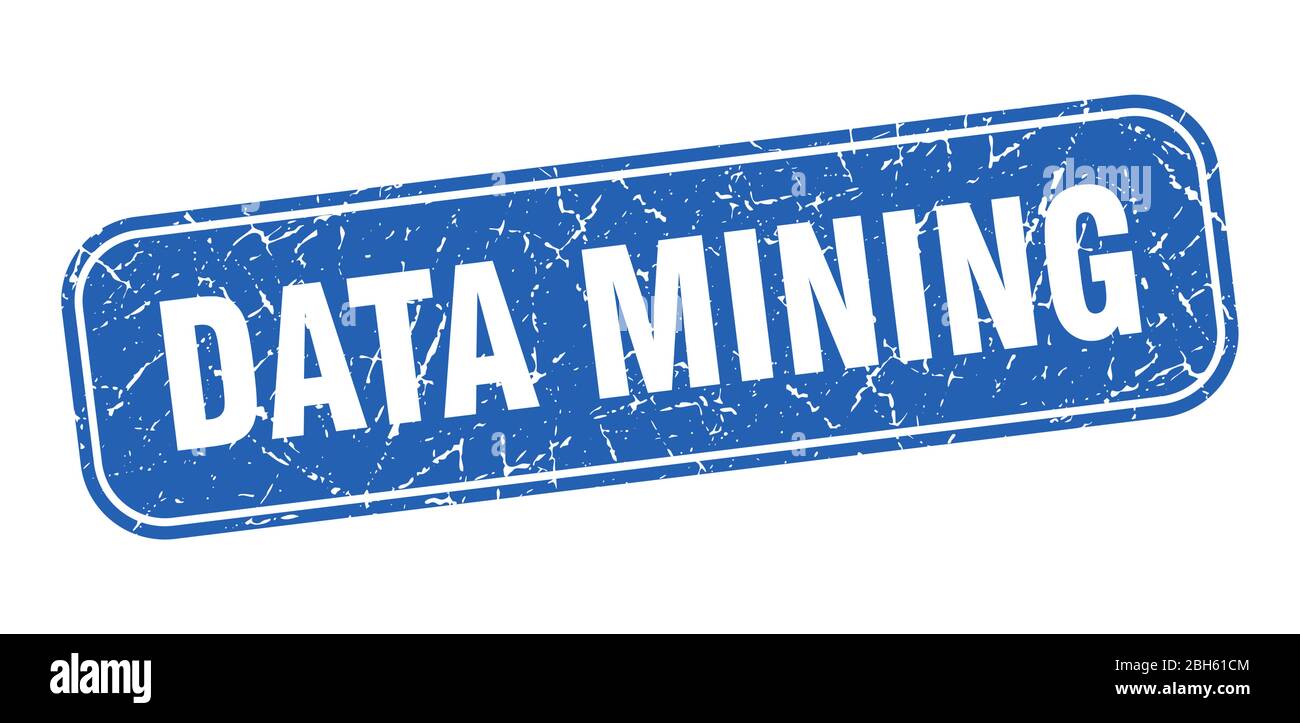 data mining stamp. data mining square grungy blue sign Stock Vector ...