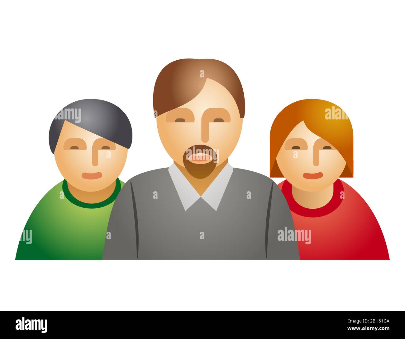 illustration of the team and staff community icon Stock Vector Image ...