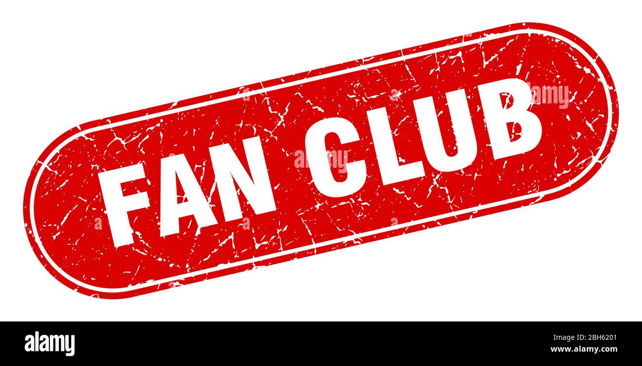 fan club sign. fan club grunge red stamp. Label Stock Vector Image ...