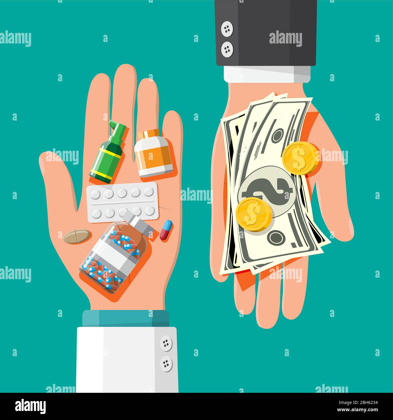 Scales drugs money Stock Vector Images - Alamy