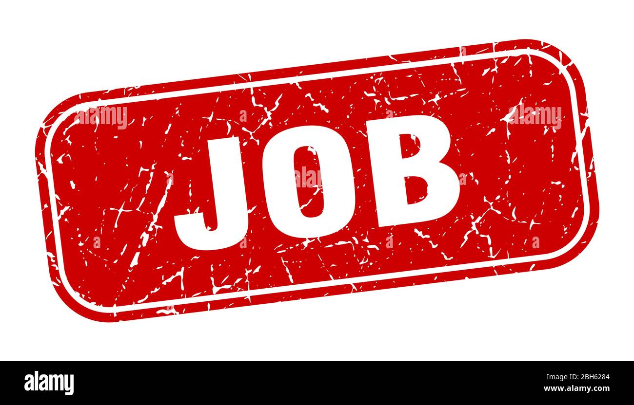 job stamp. job square grungy red sign Stock Vector Image & Art - Alamy