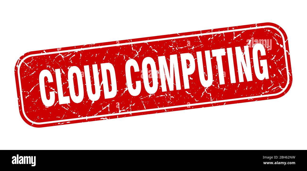 cloud computing stamp. cloud computing square grungy red sign Stock Vector Image & Art - Alamy