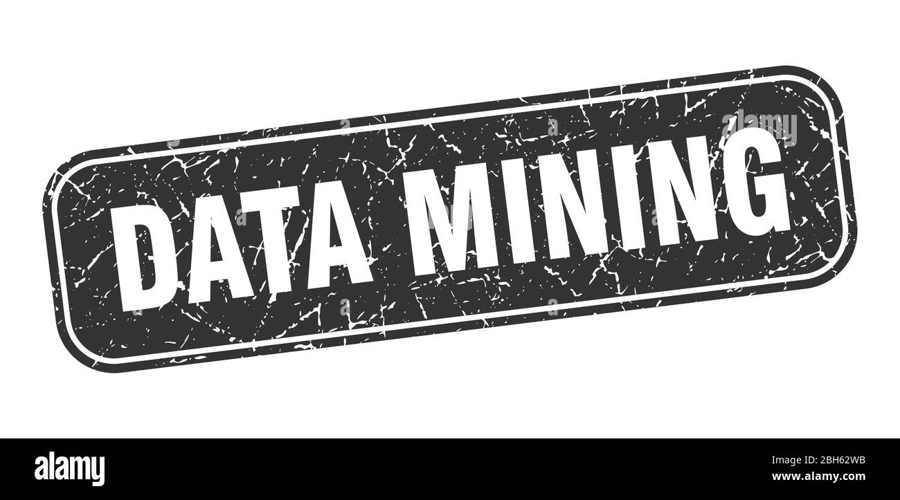 data mining stamp. data mining square grungy black sign Stock Vector ...