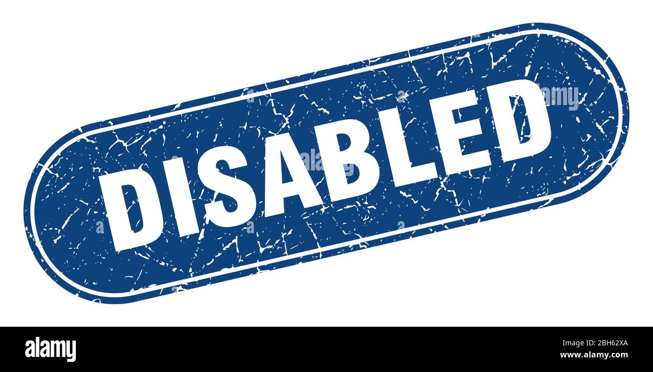 Blue badge disabled Stock Vector Images - Alamy