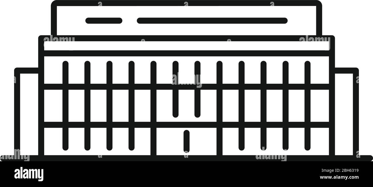 Company exhibition center icon. Outline company exhibition center ...