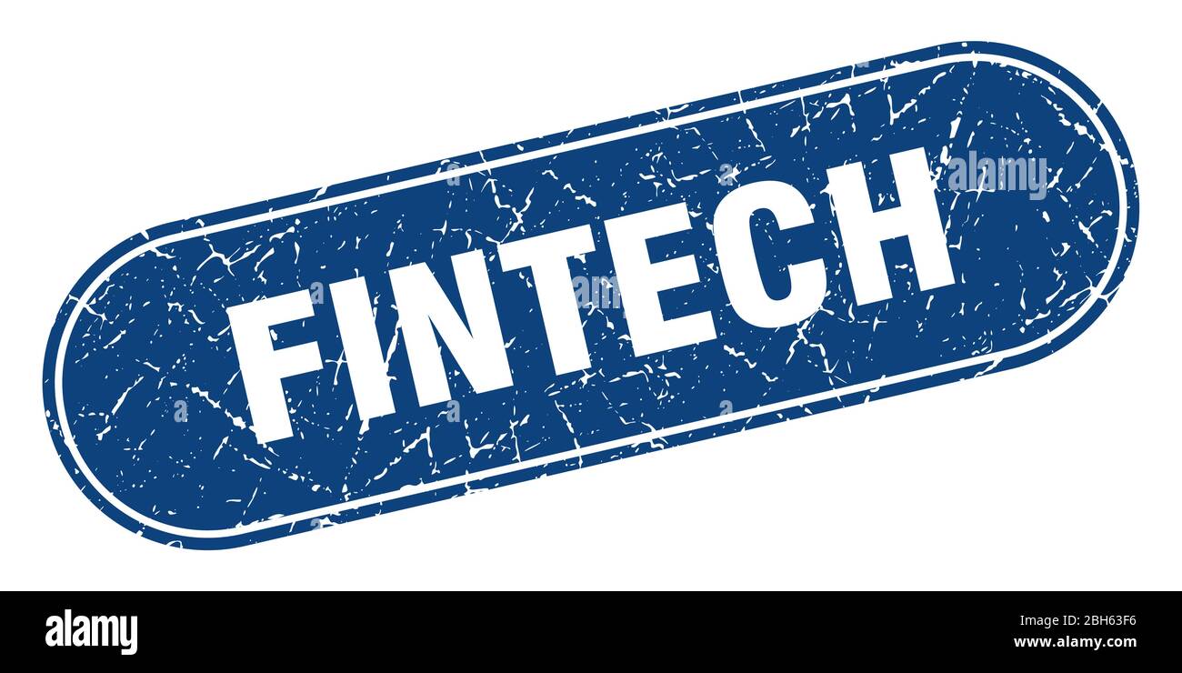fintech sign. fintech grunge blue stamp. Label Stock Vector Image & Art ...