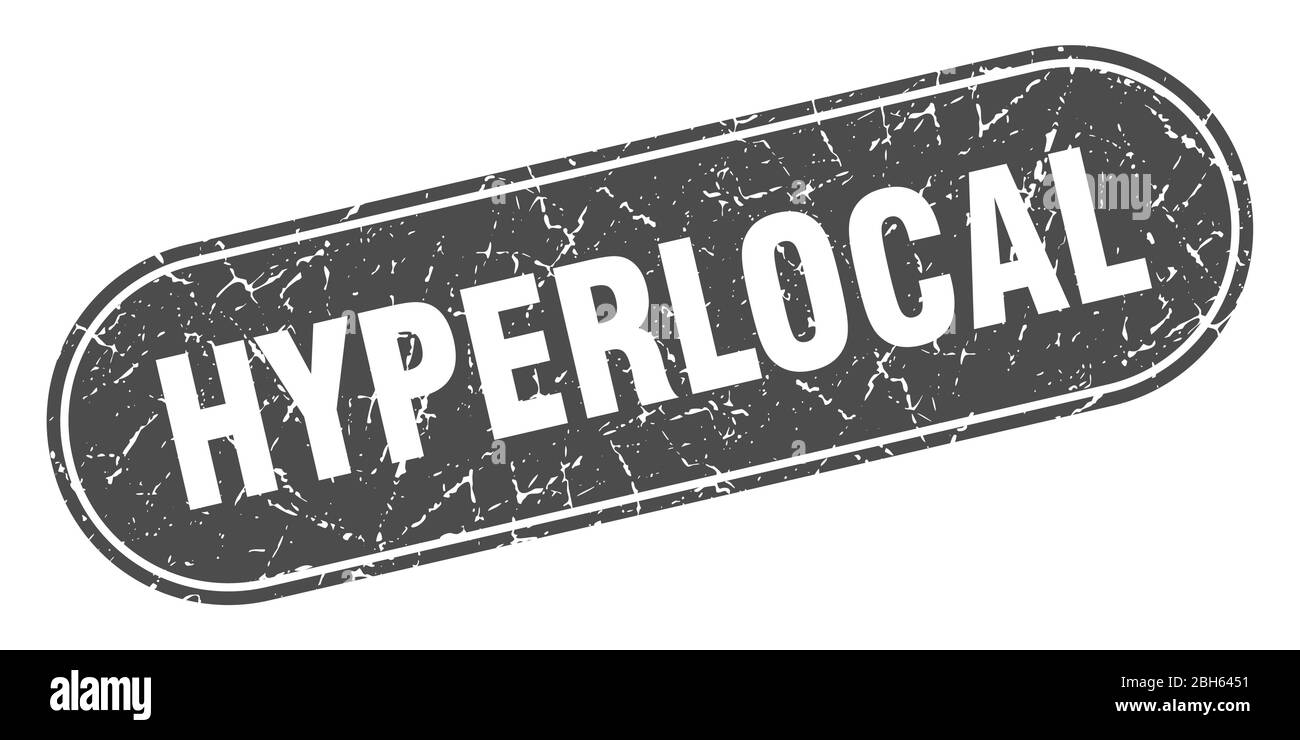 hyperlocal sign. hyperlocal grunge black stamp. Label Stock Vector ...