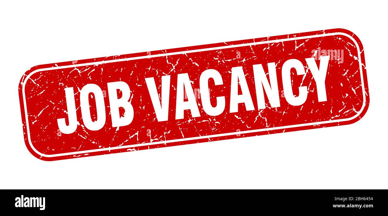 job vacancy stamp. job vacancy square grungy red sign Stock Vector ...