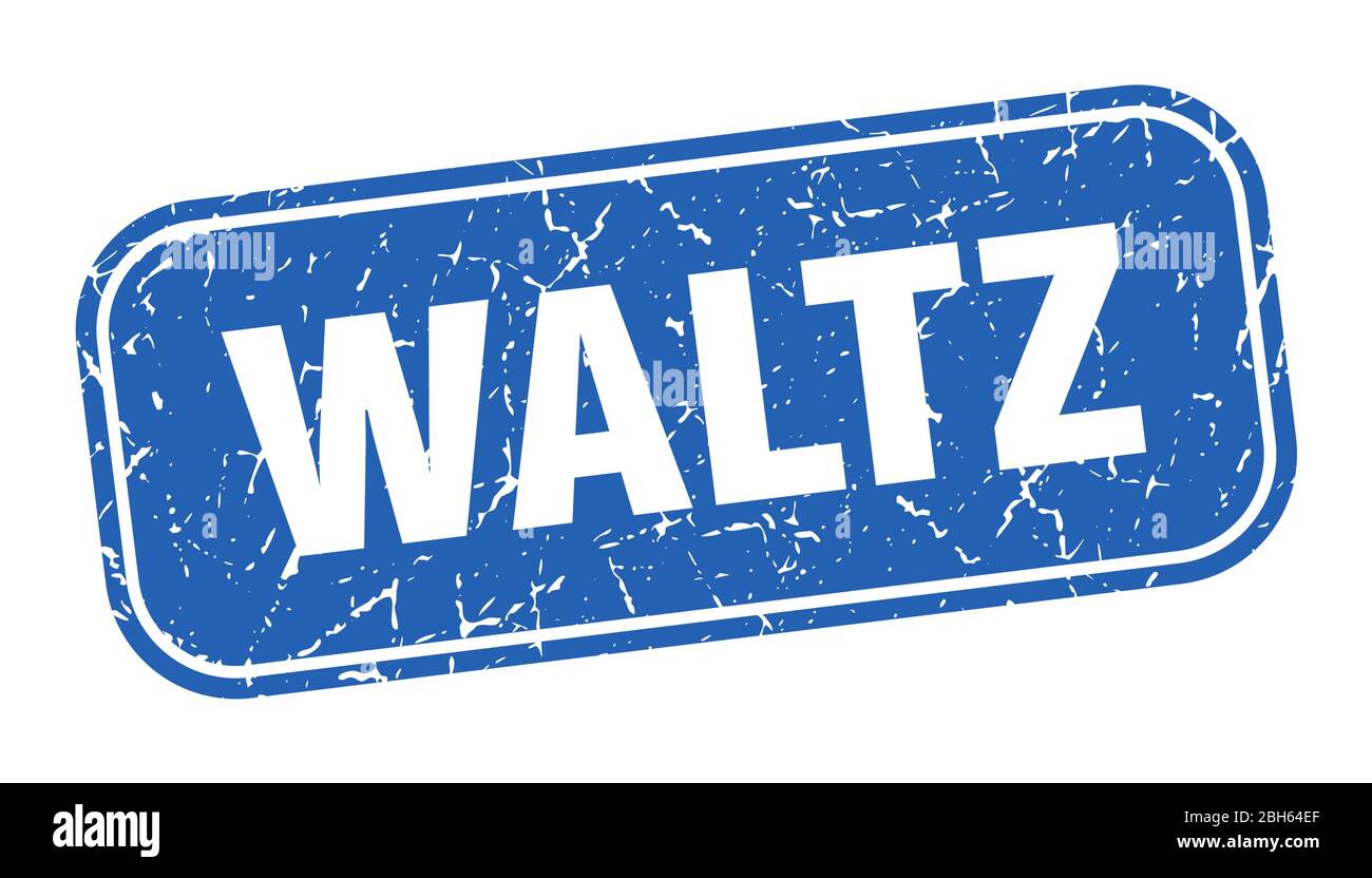 waltz stamp. waltz square grungy blue sign Stock Vector Image & Art - Alamy