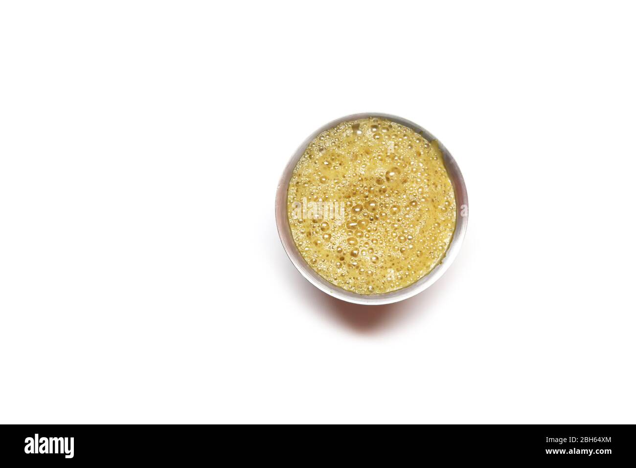 Top view Indian Home made filter coffee on white backgrounds Stock ...