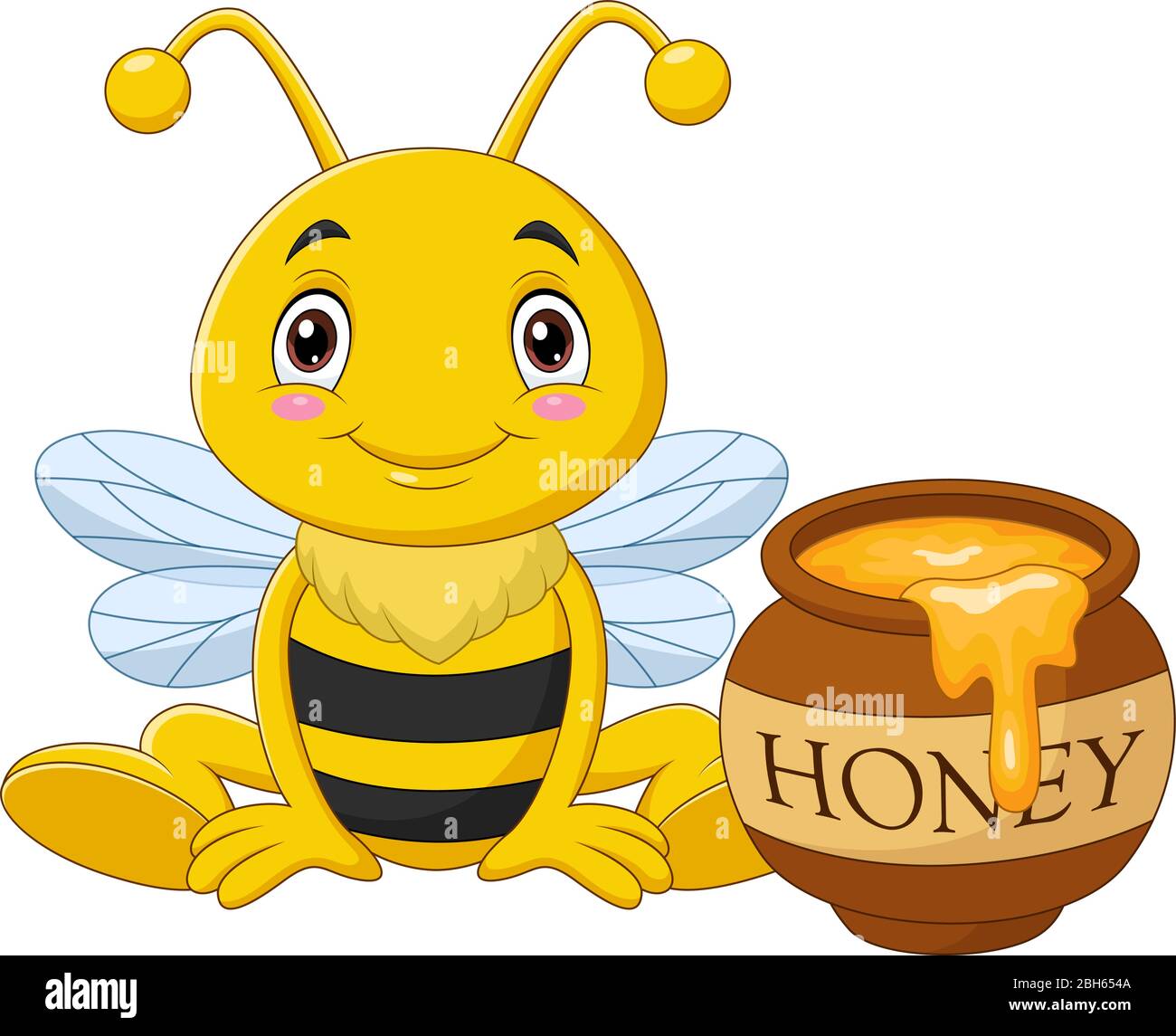 The honey pot Stock Vector Images - Alamy