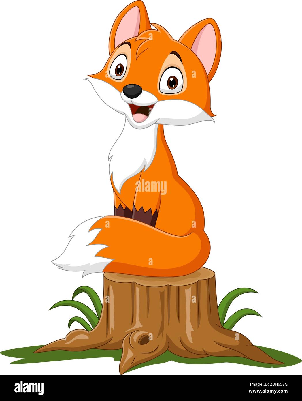 Wolf cub sitting Stock Vector Images - Alamy
