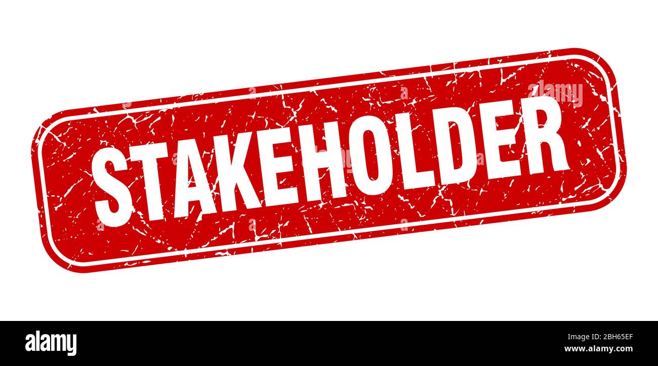 stakeholder stamp. stakeholder square grungy red sign Stock Vector ...