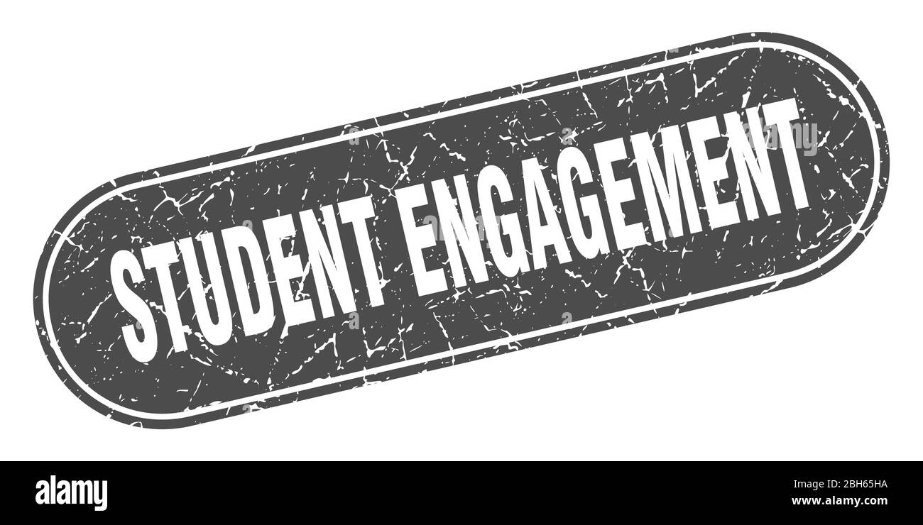 student engagement sign. student engagement grunge black stamp. Label ...