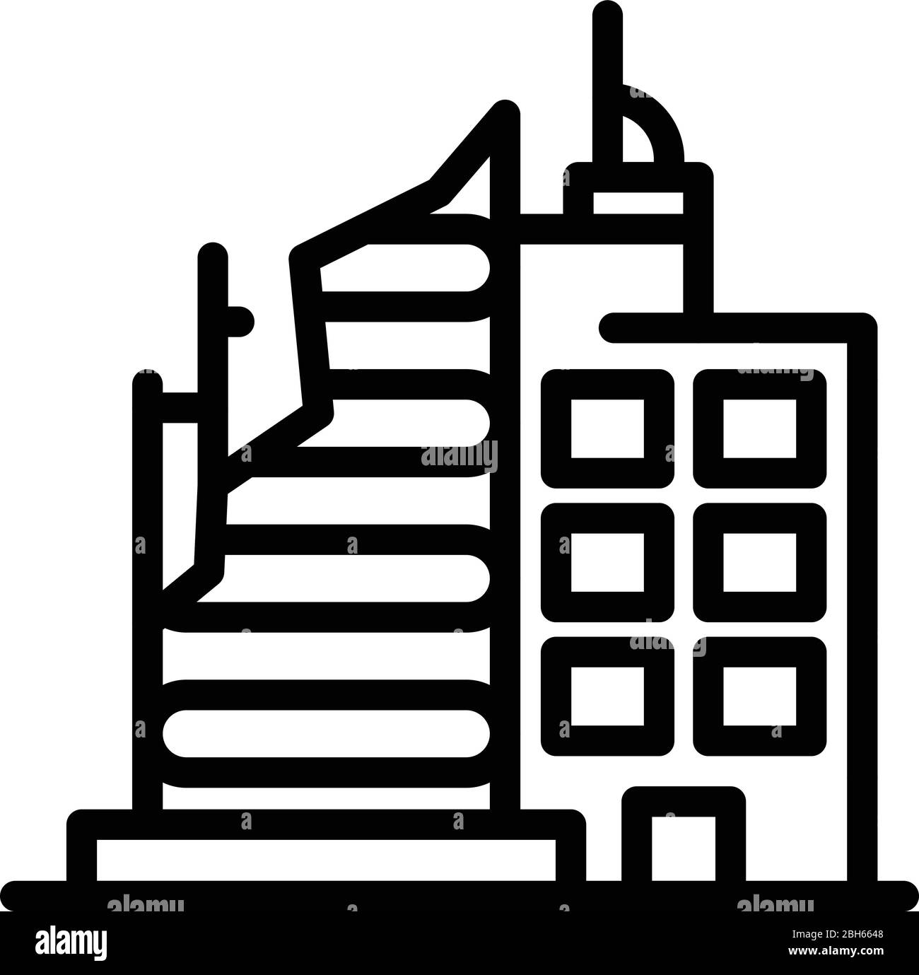 Wreckage destruction Stock Vector Images - Alamy