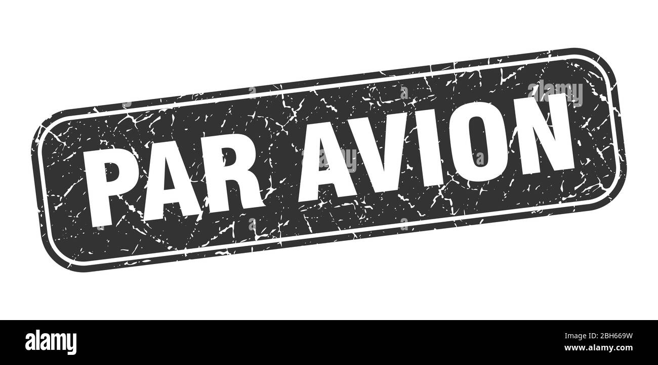 Par avion Black and White Stock Photos & Images - Alamy