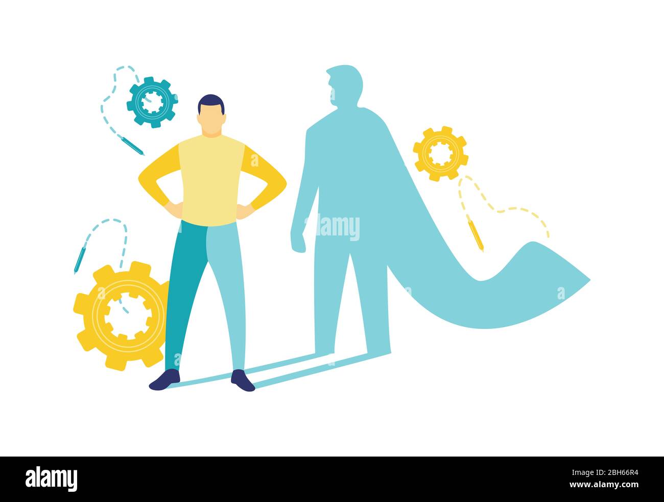 Mans dream Stock Vector Images - Alamy