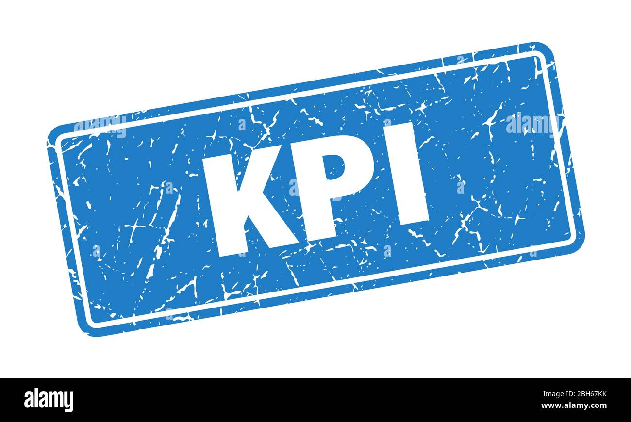 kpi stamp. kpi vintage blue label. Sign Stock Vector Image & Art - Alamy