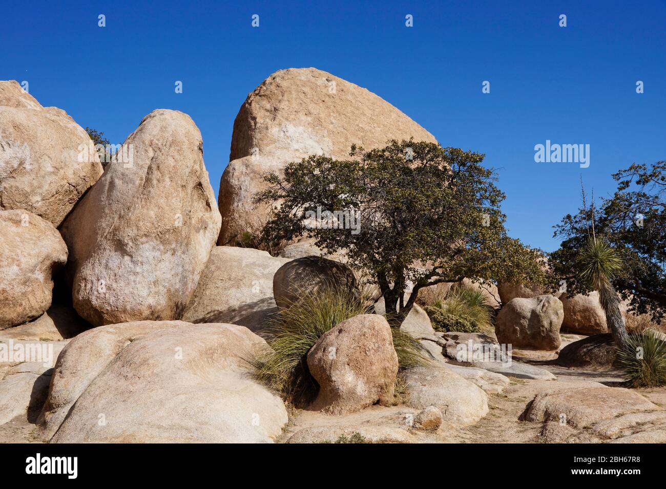 Giant granite boulders in Texas Canyon in Cochise County Arizona Stock ...