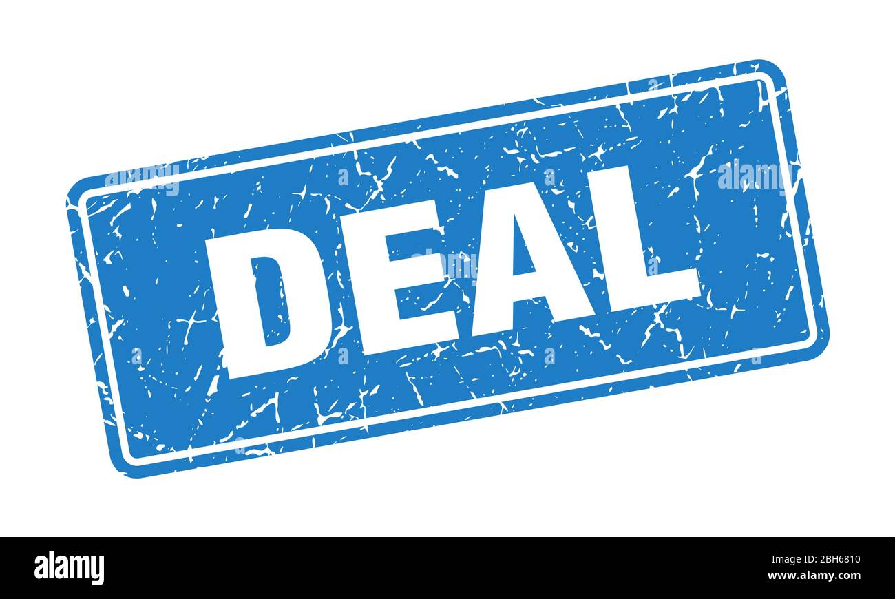 Deal stamp square grungy Stock Vector Images - Alamy