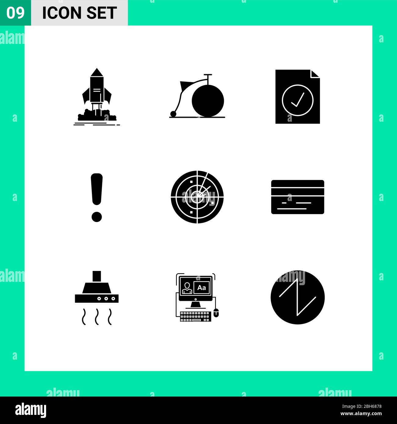 Ship radar screen Stock Vector Images - Alamy