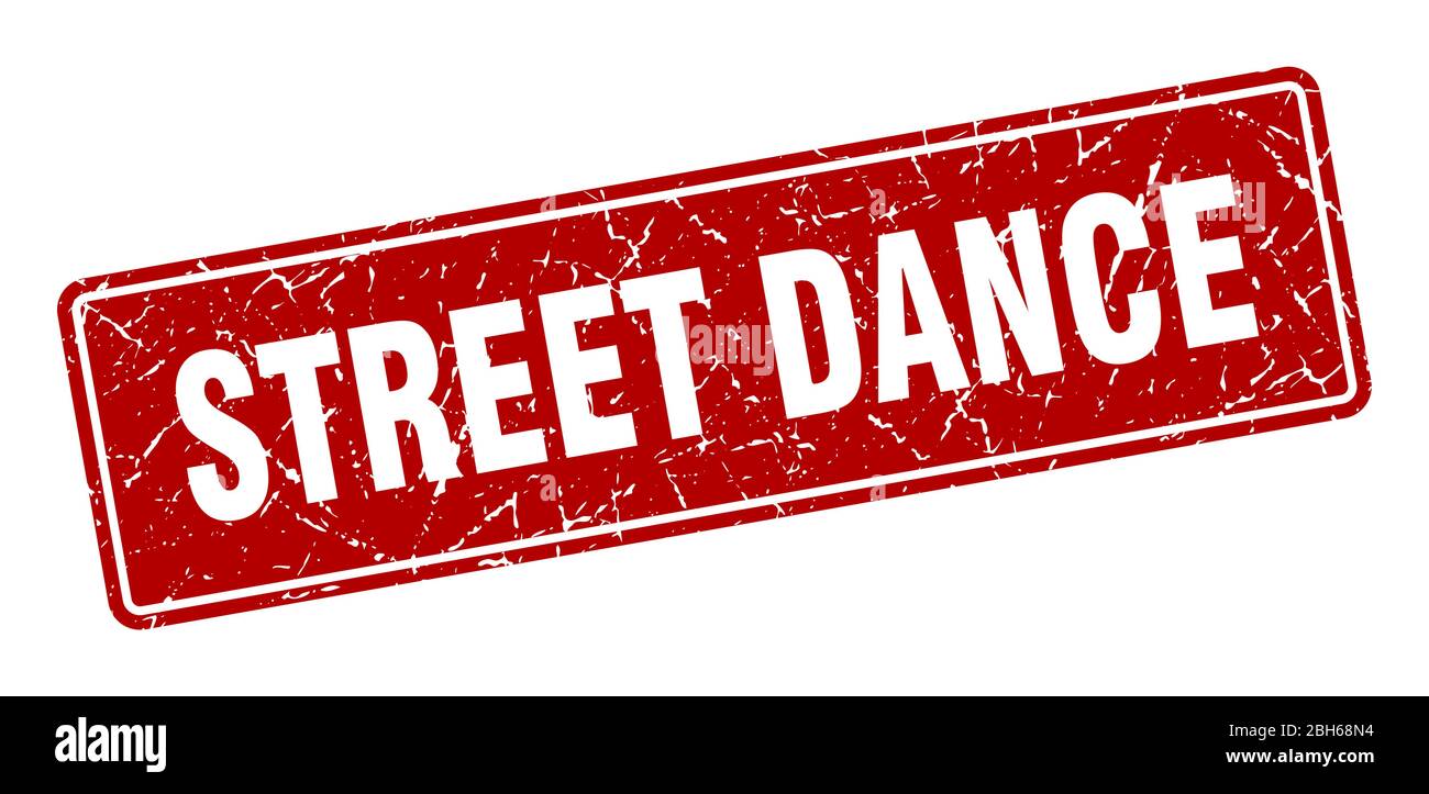 street dance stamp. street dance vintage red label. Sign Stock Vector ...