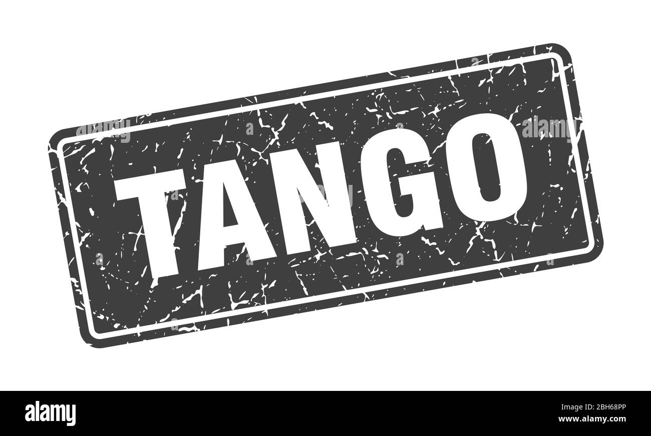 tango stamp. tango vintage black label. Sign Stock Vector Image & Art ...