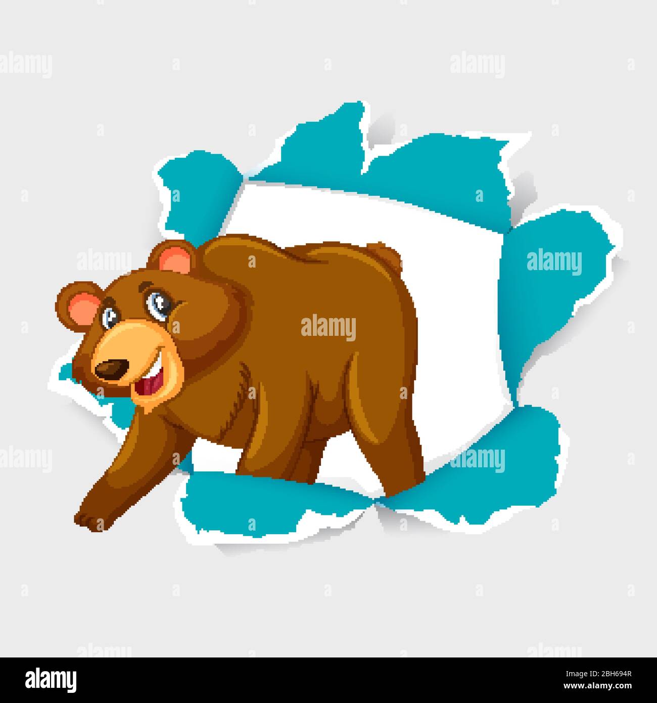 Background template design with wild animal illustration Stock Vector ...