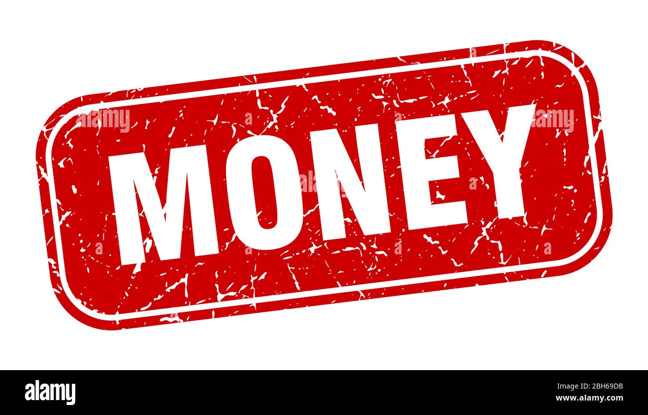 money stamp. money square grungy red sign Stock Vector Image & Art - Alamy