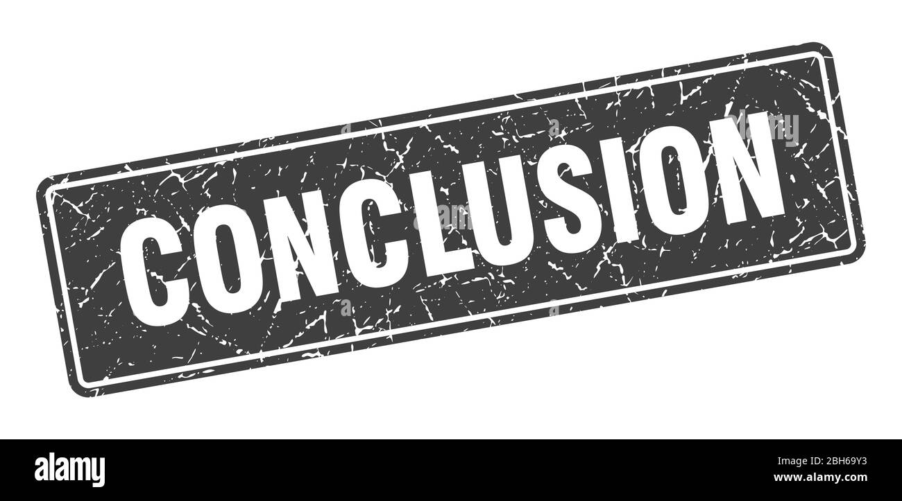 conclusion stamp. conclusion vintage black label. Sign Stock Vector ...