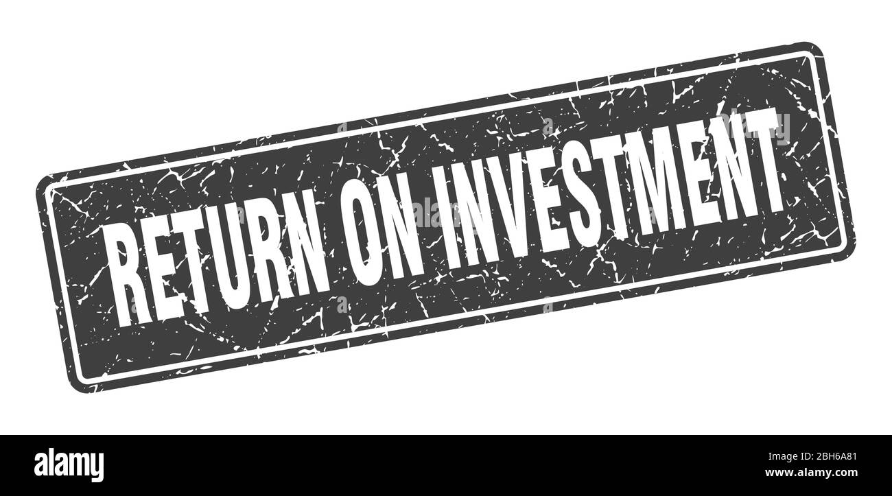 return on investment stamp. return on investment vintage black label ...