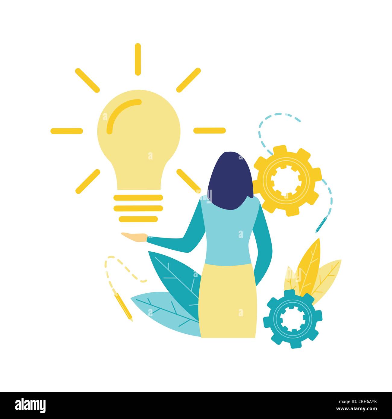 Business design concept woman Stock Vector Images - Alamy