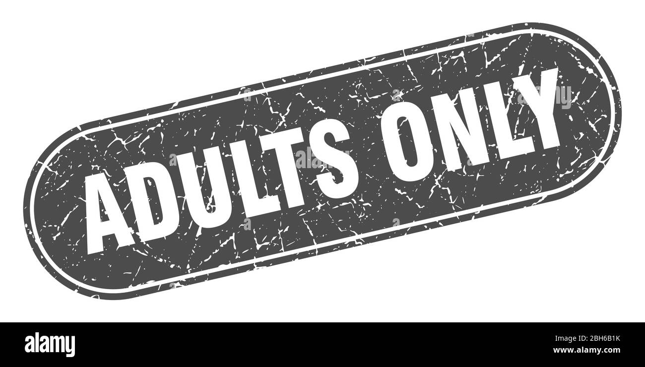 adults only sign. adults only grunge black stamp. Label Stock Vector ...