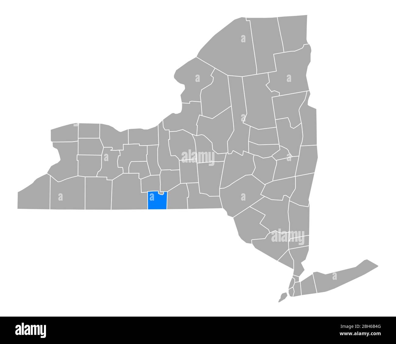 Map of Chemung in New York Stock Photo - Alamy