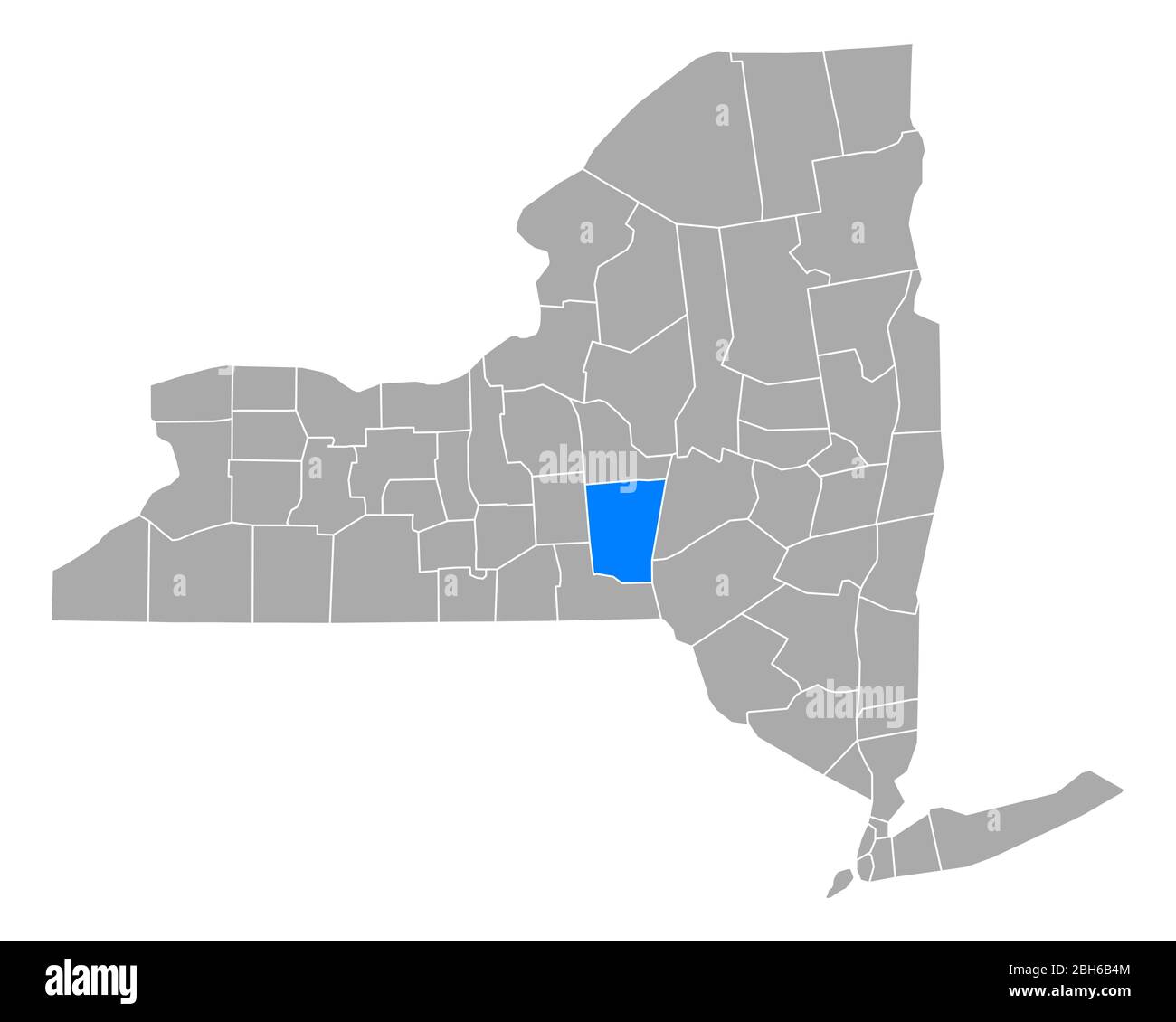 Map of Chenango in New York Stock Photo - Alamy