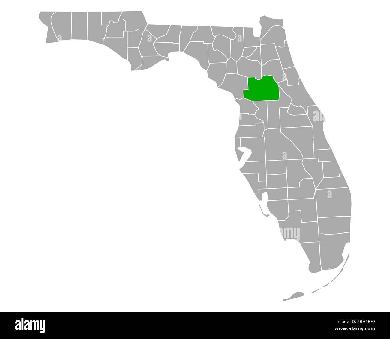 Map of Marion in Florida Stock Photo - Alamy