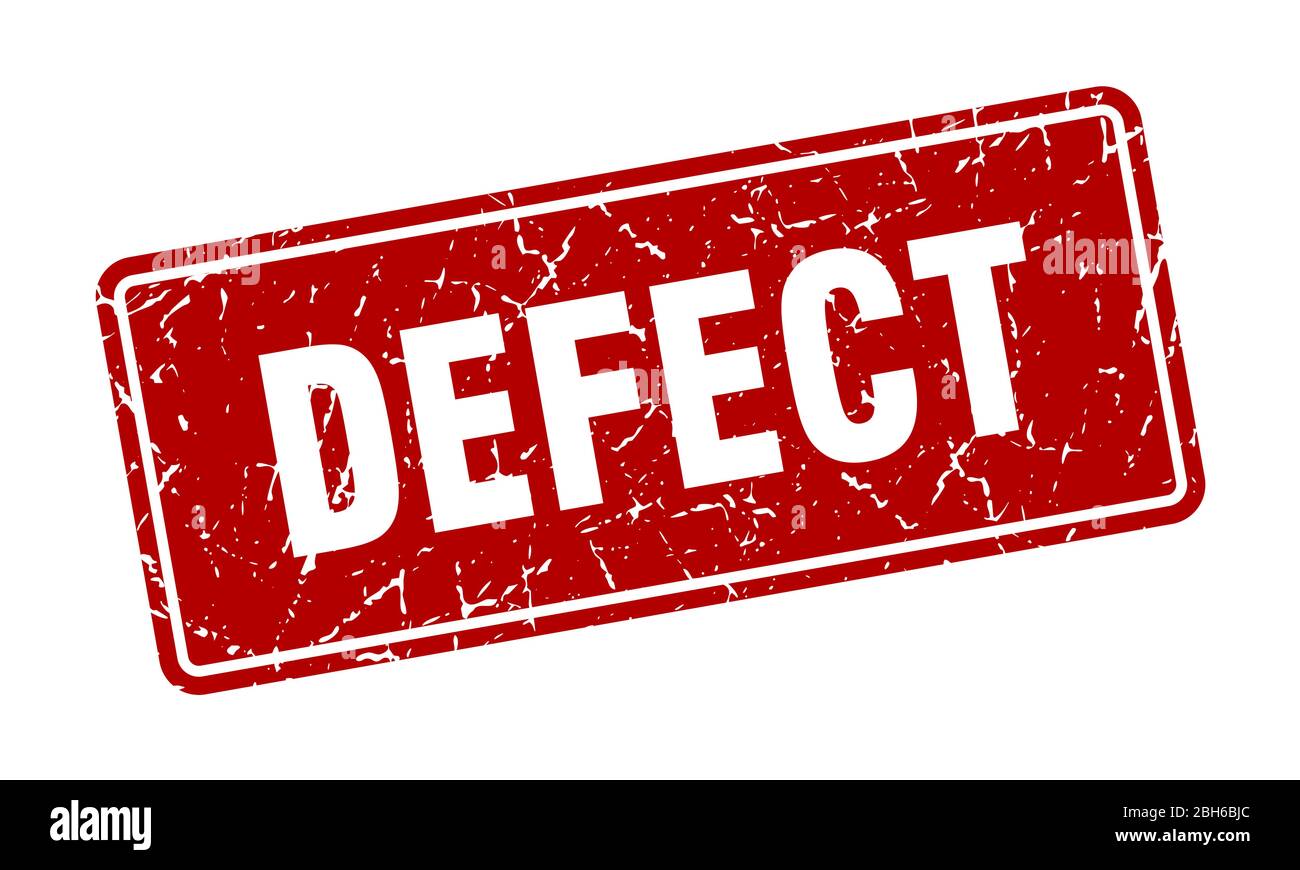 defect stamp. defect vintage red label. Sign Stock Vector Image & Art ...