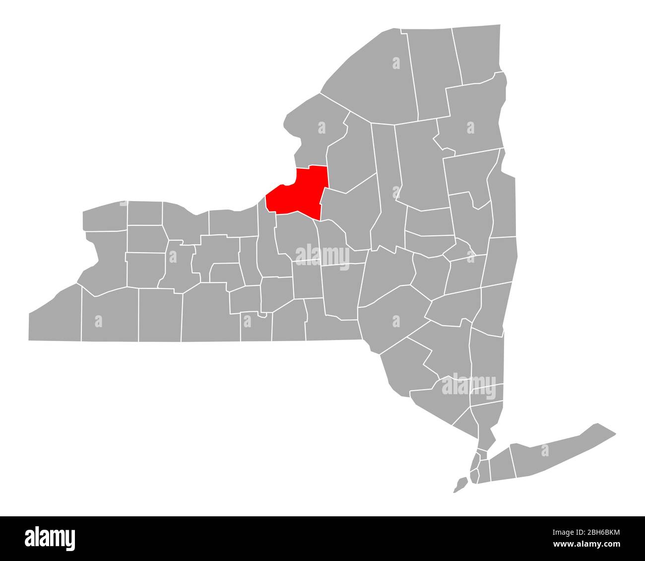 Map of Oswego in New York Stock Photo - Alamy