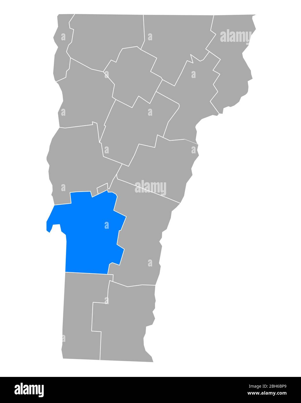 Map of Rutland in Vermont Stock Photo - Alamy