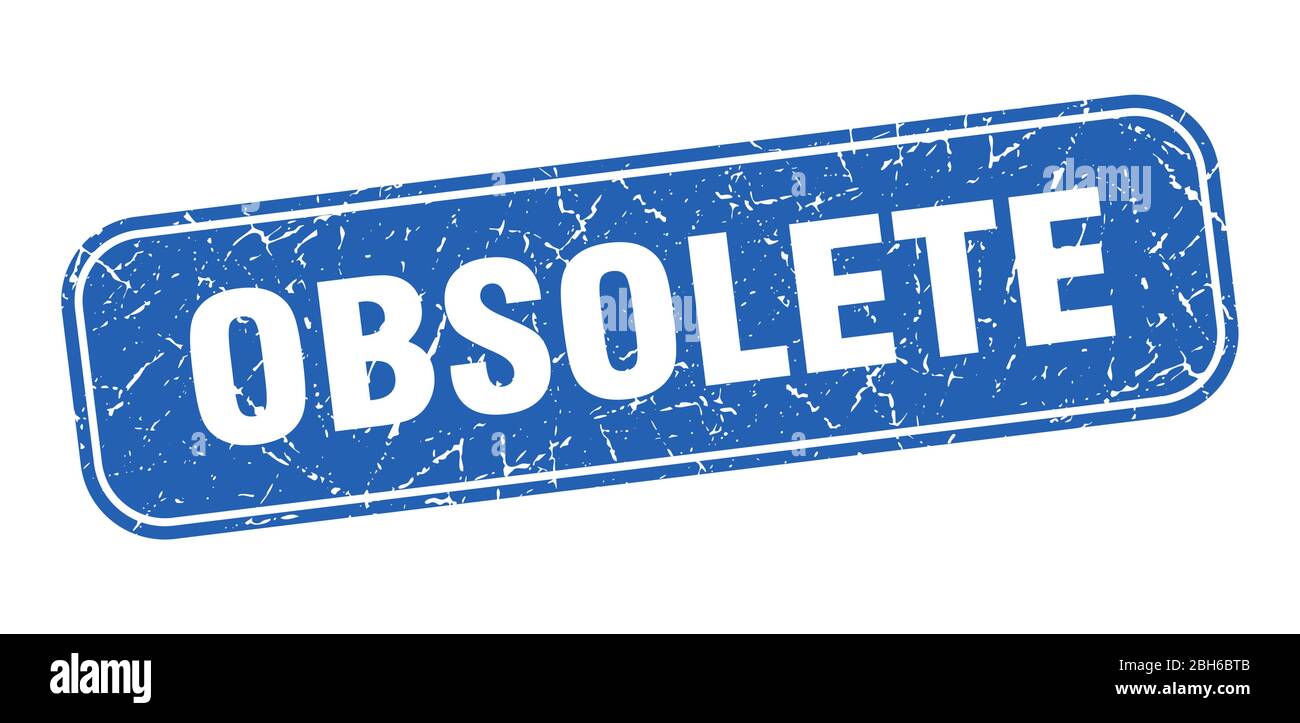 obsolete stamp. obsolete square grungy blue sign Stock Vector Image ...