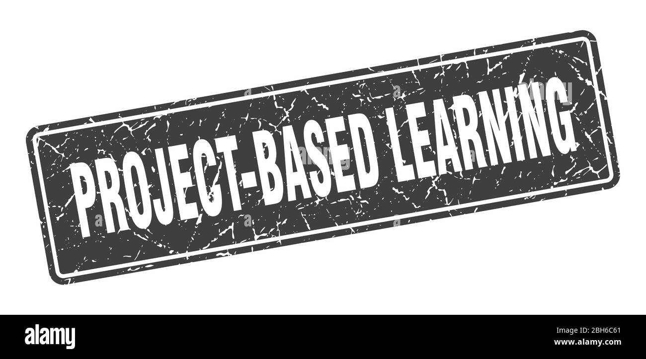project-based learning stamp. project-based learning vintage black ...