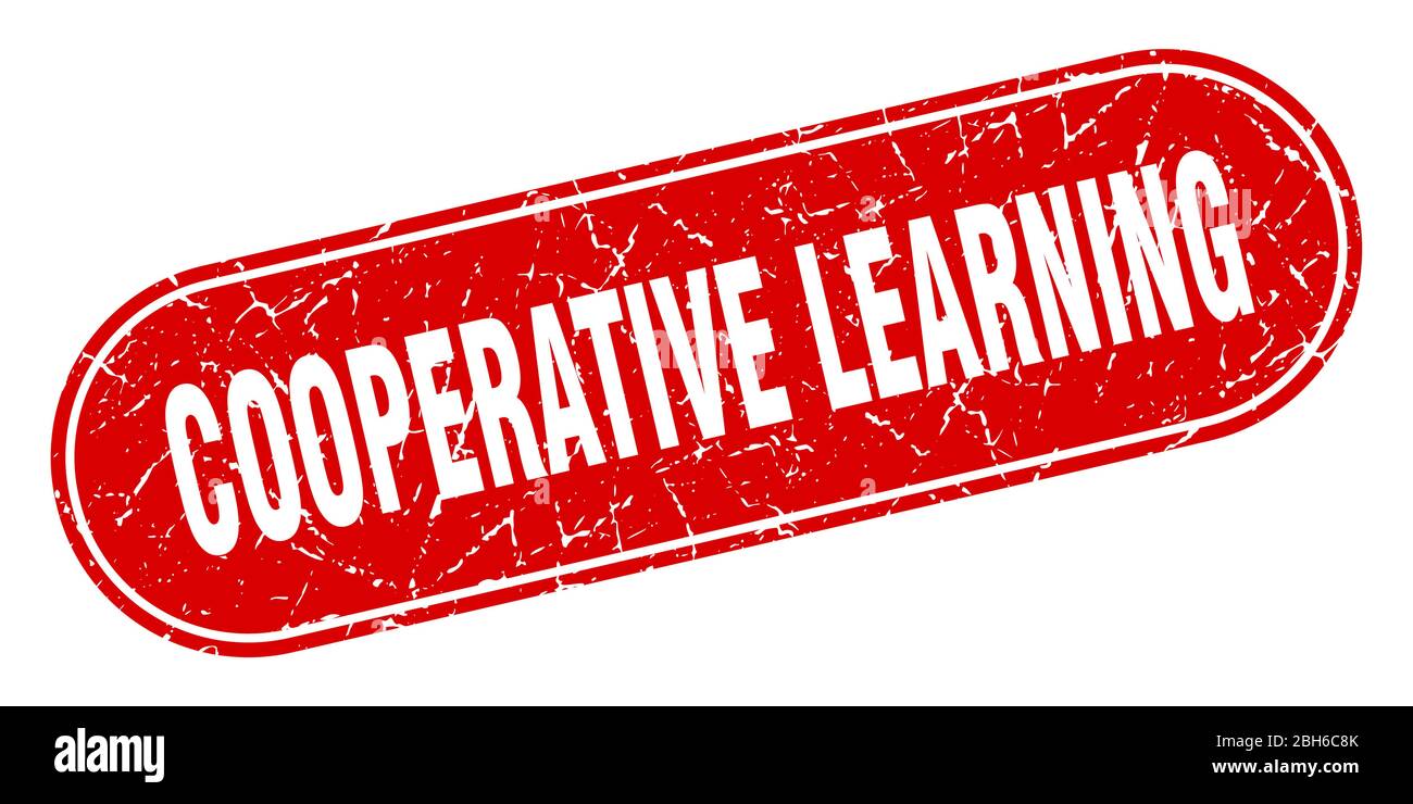 cooperative learning sign. cooperative learning grunge red stamp. Label ...