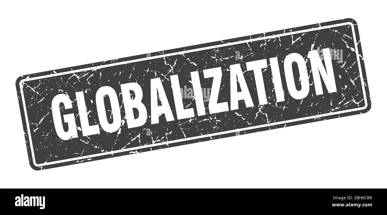 globalization stamp. globalization vintage black label. Sign Stock ...