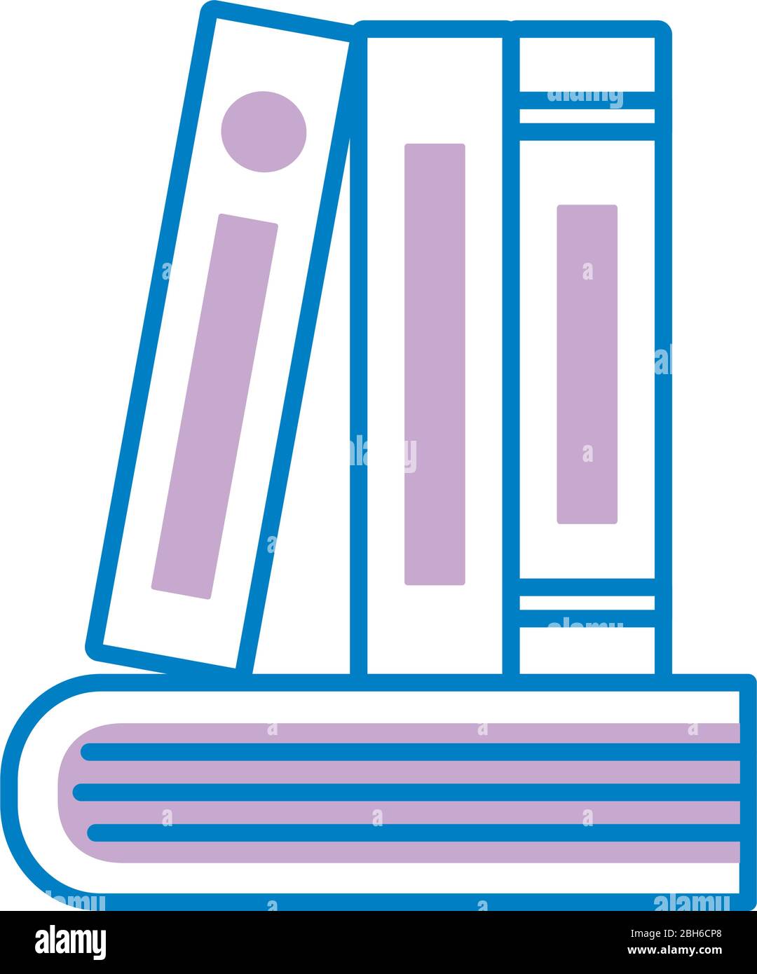 Pile books line icon Cut Out Stock Images & Pictures - Alamy