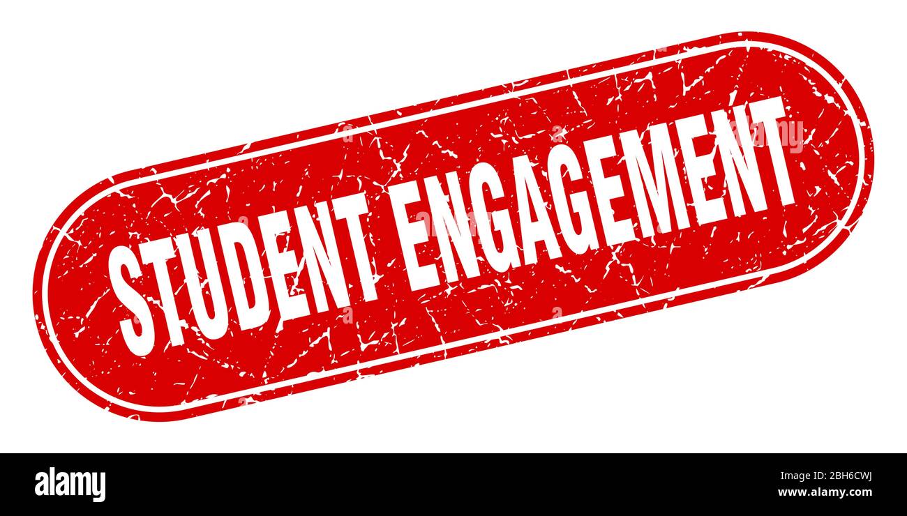 student engagement sign. student engagement grunge red stamp. Label ...